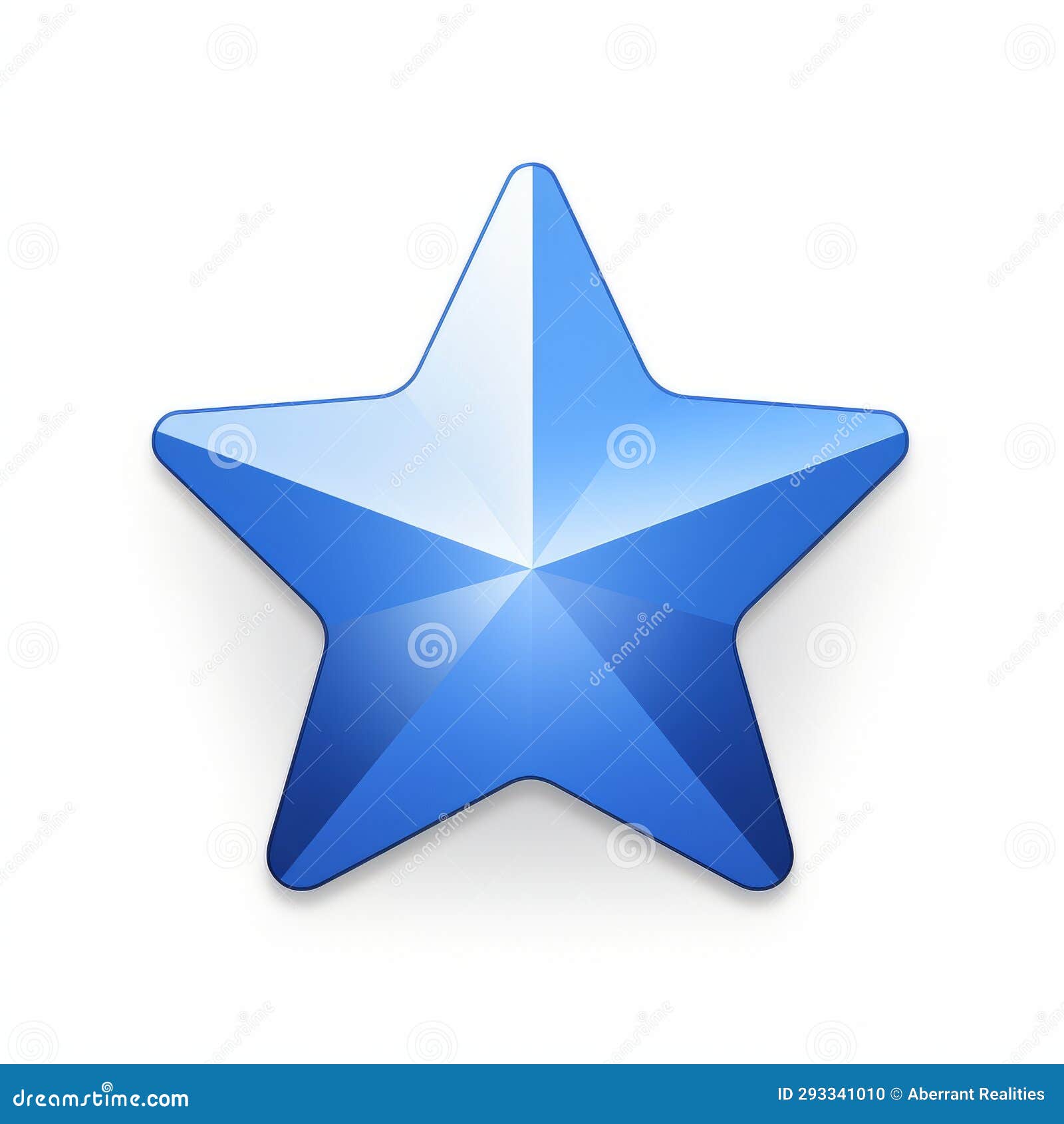 A Blue Star Icon on a White Background Stock Illustration ...