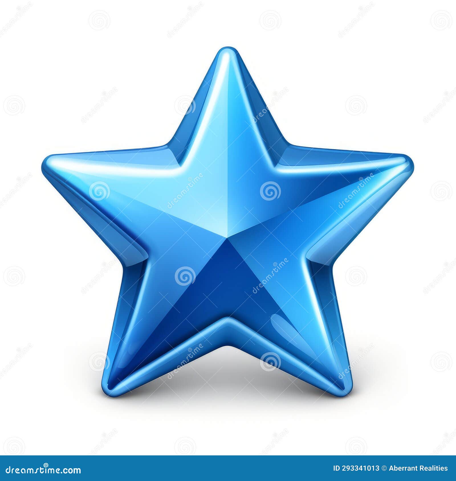 A Blue Star Icon on a White Background Stock Illustration ...