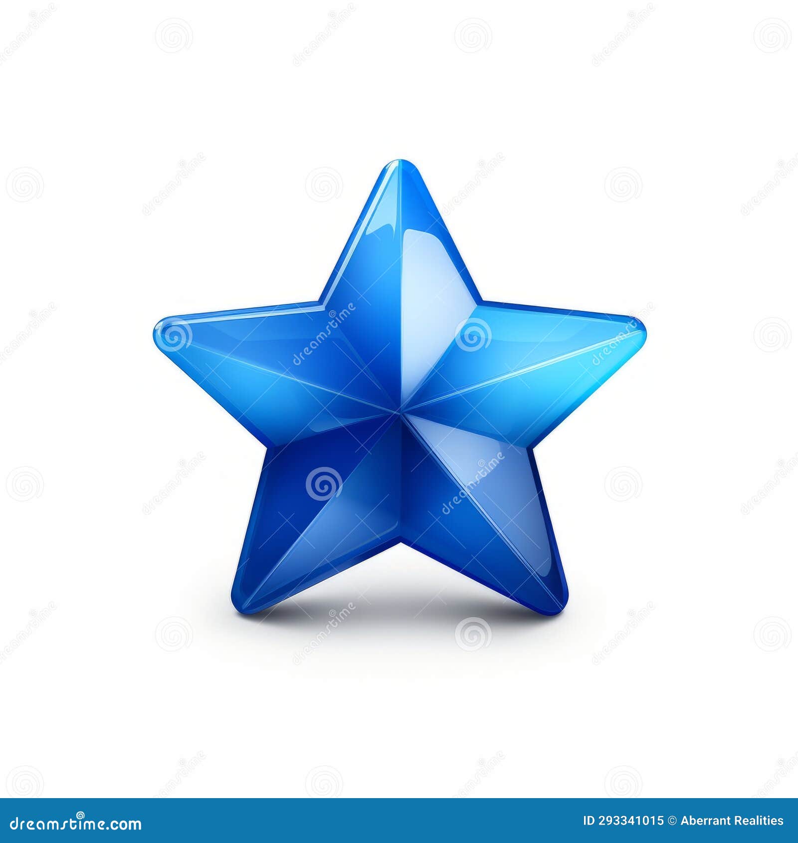 A Blue Star Icon on a White Background Stock Illustration ...