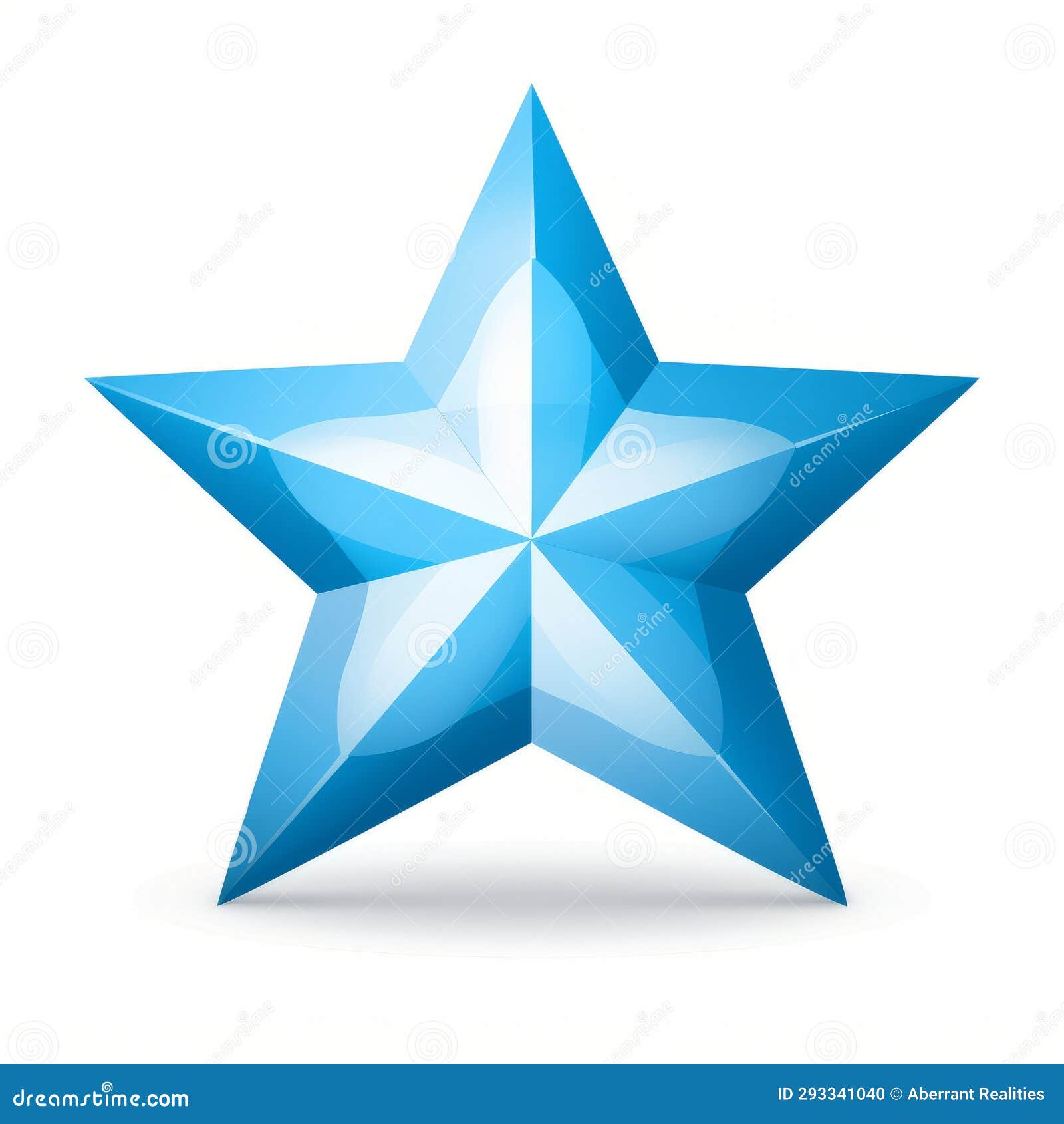 A Blue Star Icon on a White Background Stock Illustration ...