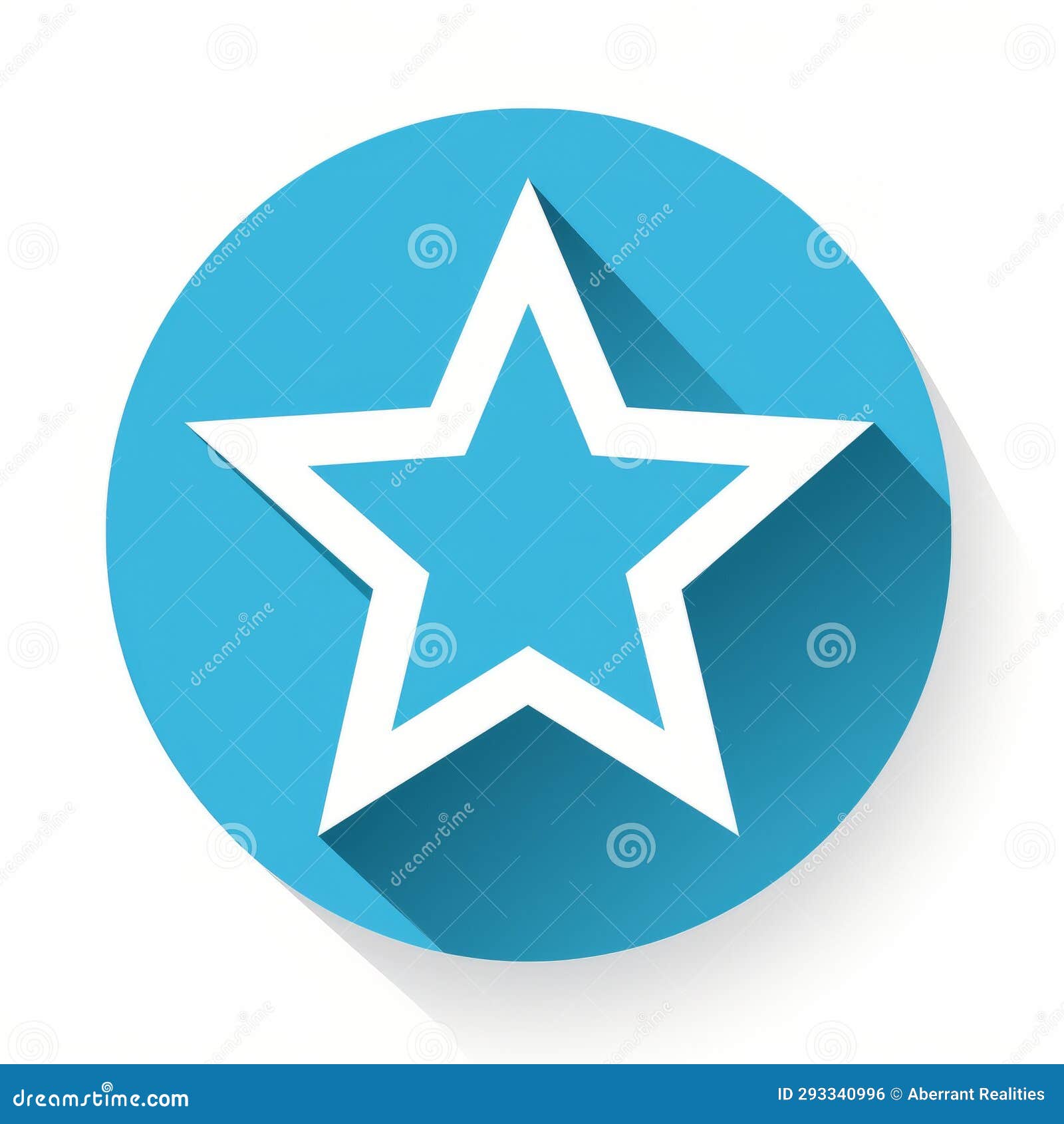 A Blue Star Icon on a White Background Stock Illustration ...