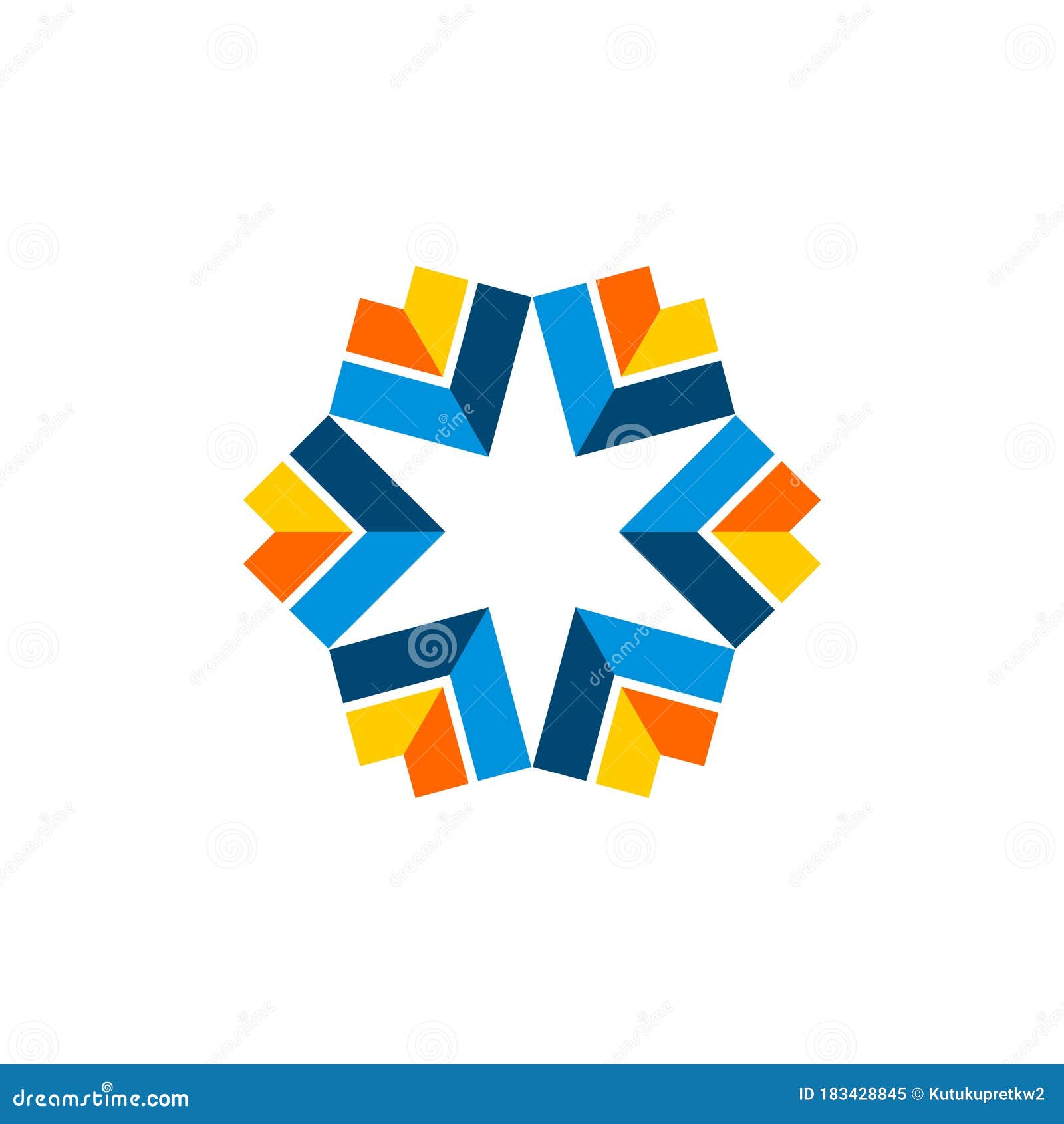 Blue Star Logo Template Illustration Design. Vector EPS 10 Stock Vector ...