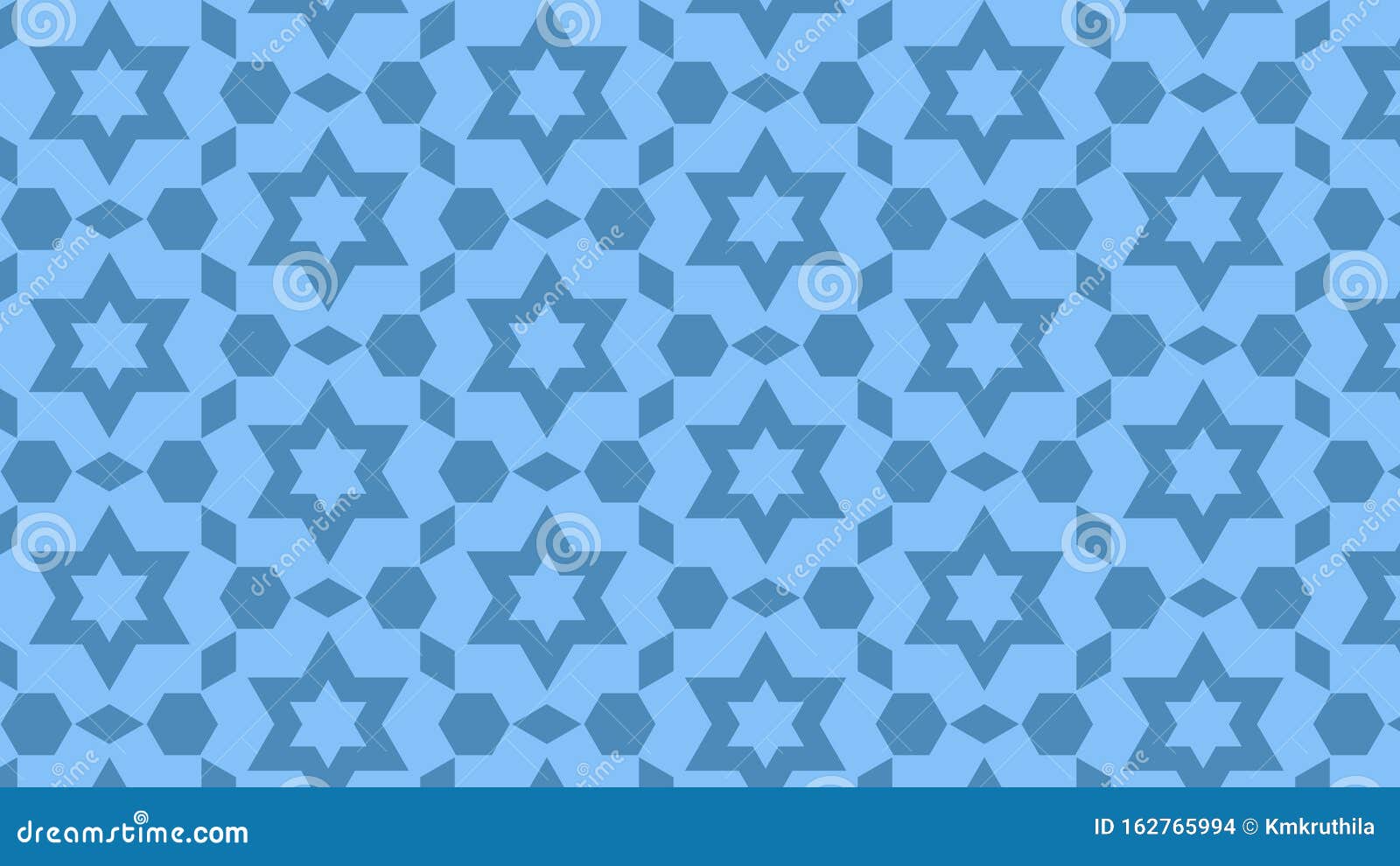 Blue Star Pattern Background Vector Illustration Stock Vector ...