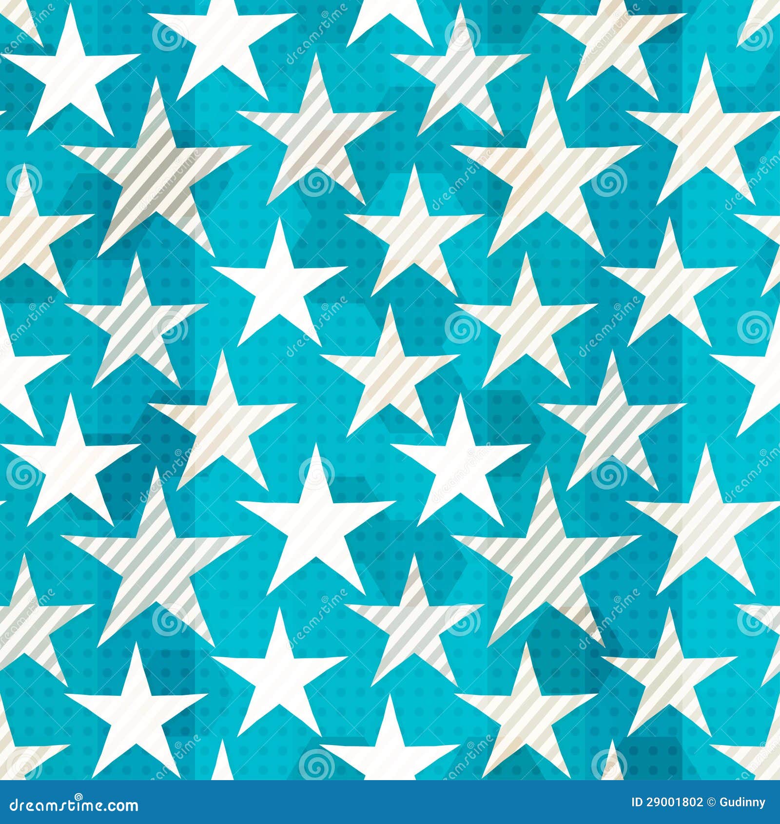 Blue star seamless stock vector. Illustration of geometric - 29001802
