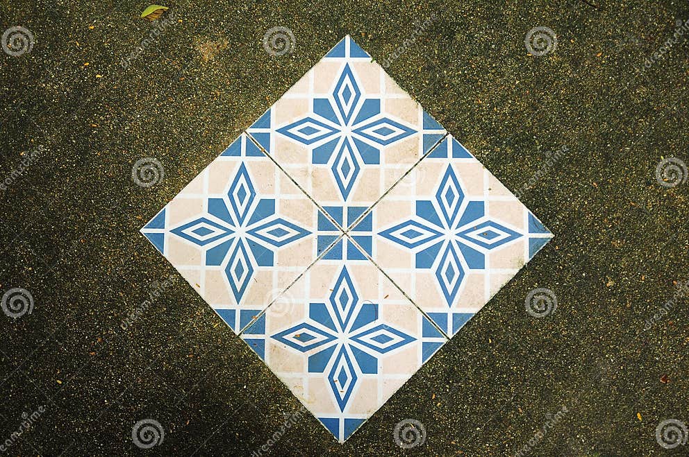 Blue star Tile stock photo. Image of decor, tile, platform - 27153734