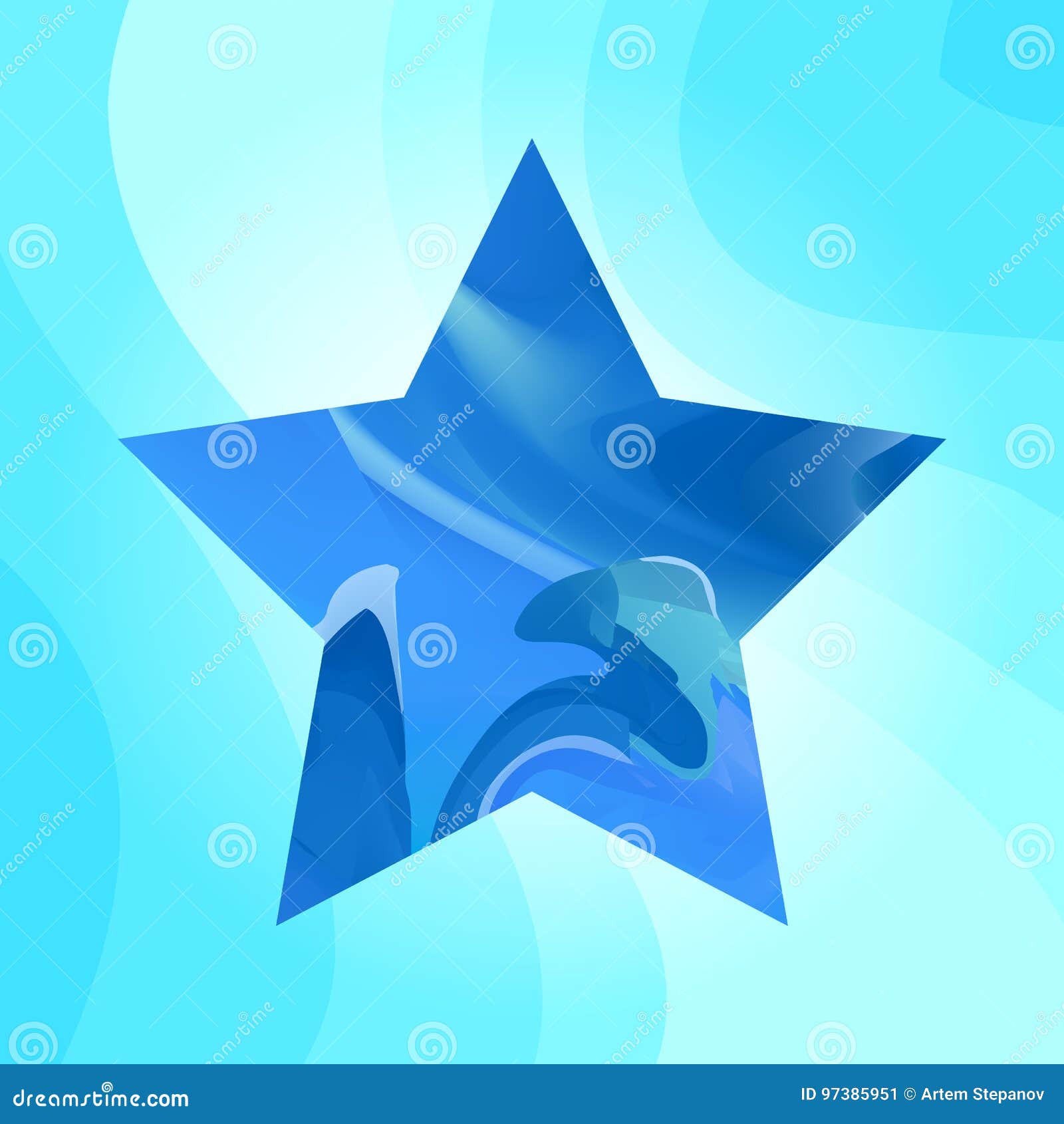 Blue Star Vector Background Stock Vector - Illustration of background ...