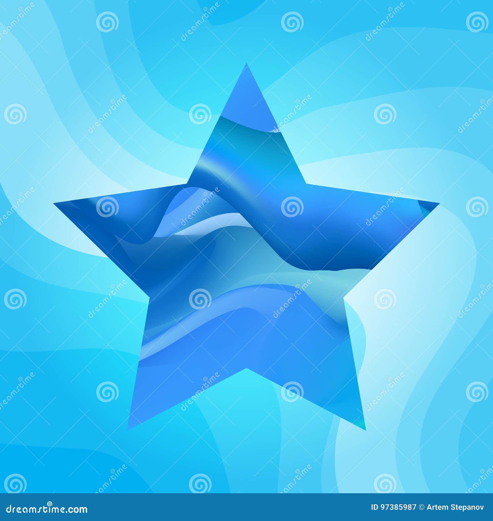 Blue Star Vector Background Stock Vector - Illustration of background ...