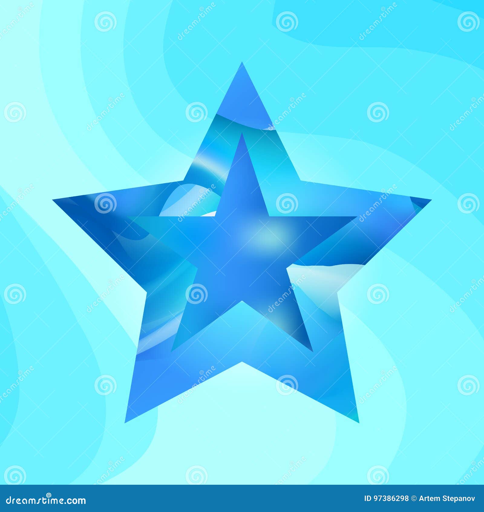 Blue Star Vector Background Stock Vector - Illustration of abstract ...