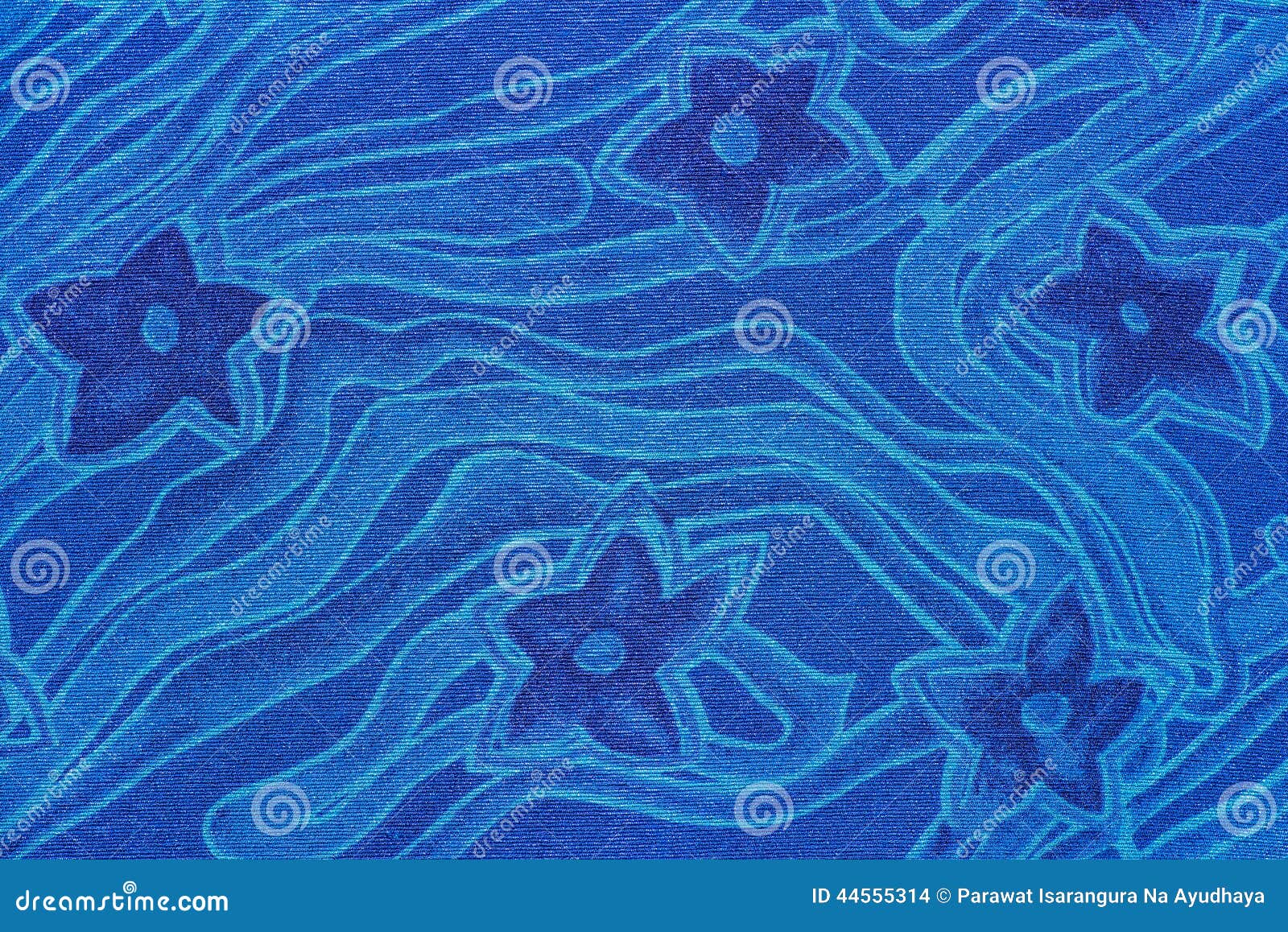 Blue Star and Wave Pattern. Stock Photo - Image of wallpaper, generally ...