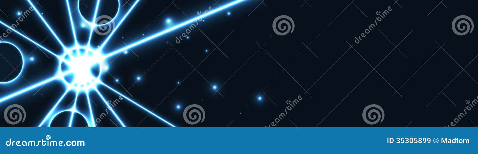 The blue star web banner stock vector. Illustration of design - 35305899