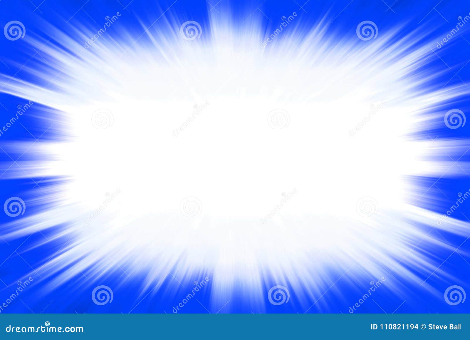 Blue Starburst Explosion Border Stock Illustration - Illustration of ...