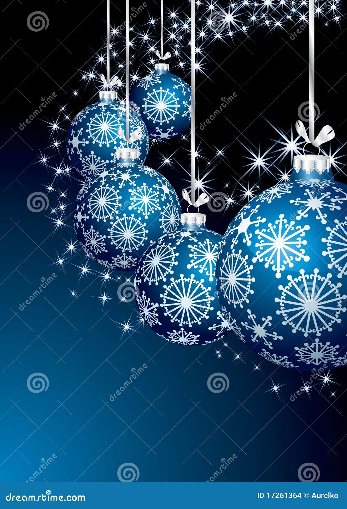 Blue starry balls stock illustration. Illustration of silver - 17261364