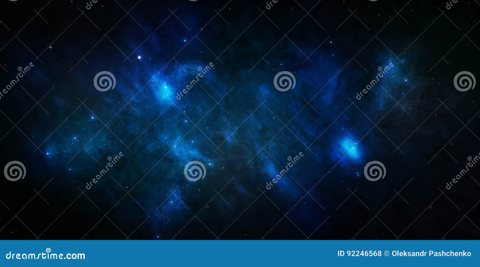 Blue starry sky space stock illustration. Illustration of field - 92246568