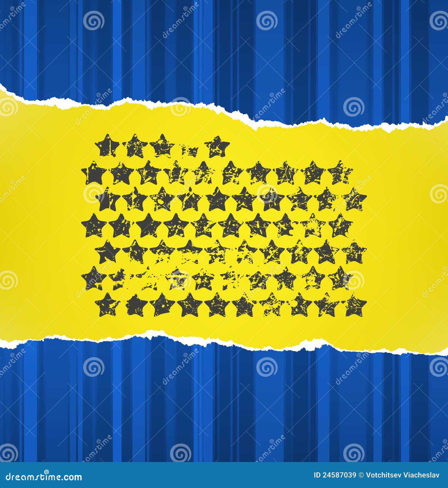 Blue stars stock vector. Illustration of paper, design - 24587039