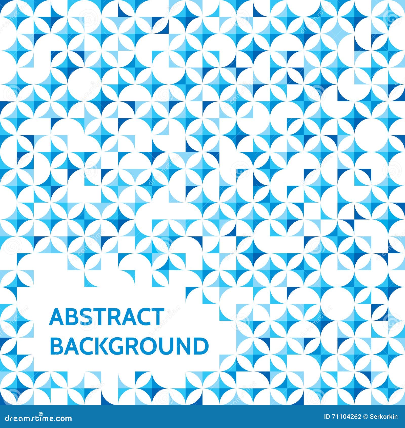 Blue Stars Abstract Background - Geometric Vector Pattern Stock Vector ...