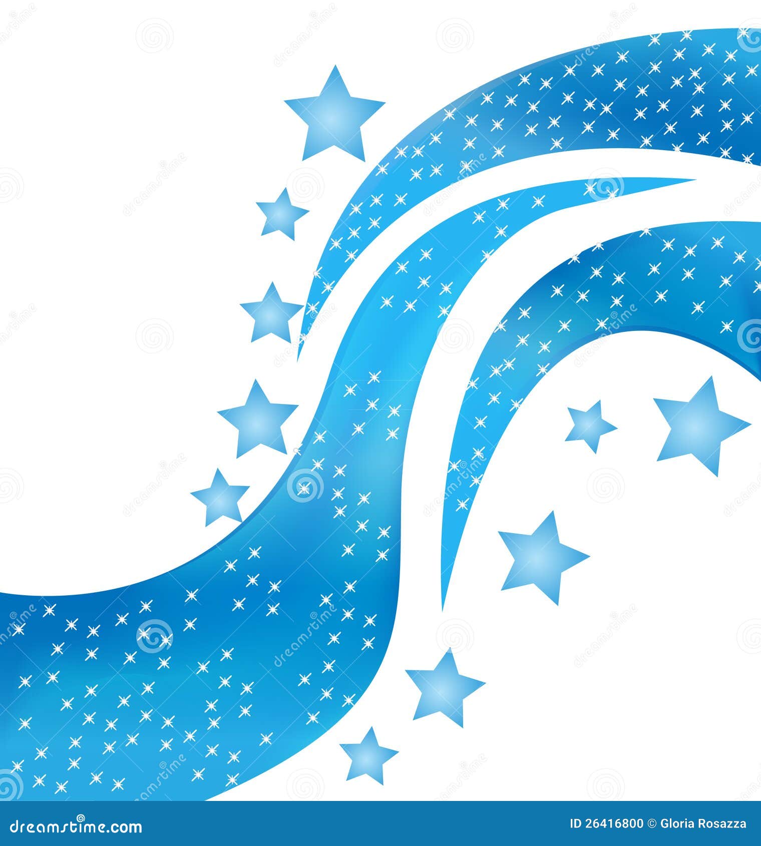 Blue stars background stock vector. Illustration of decorative - 26416800