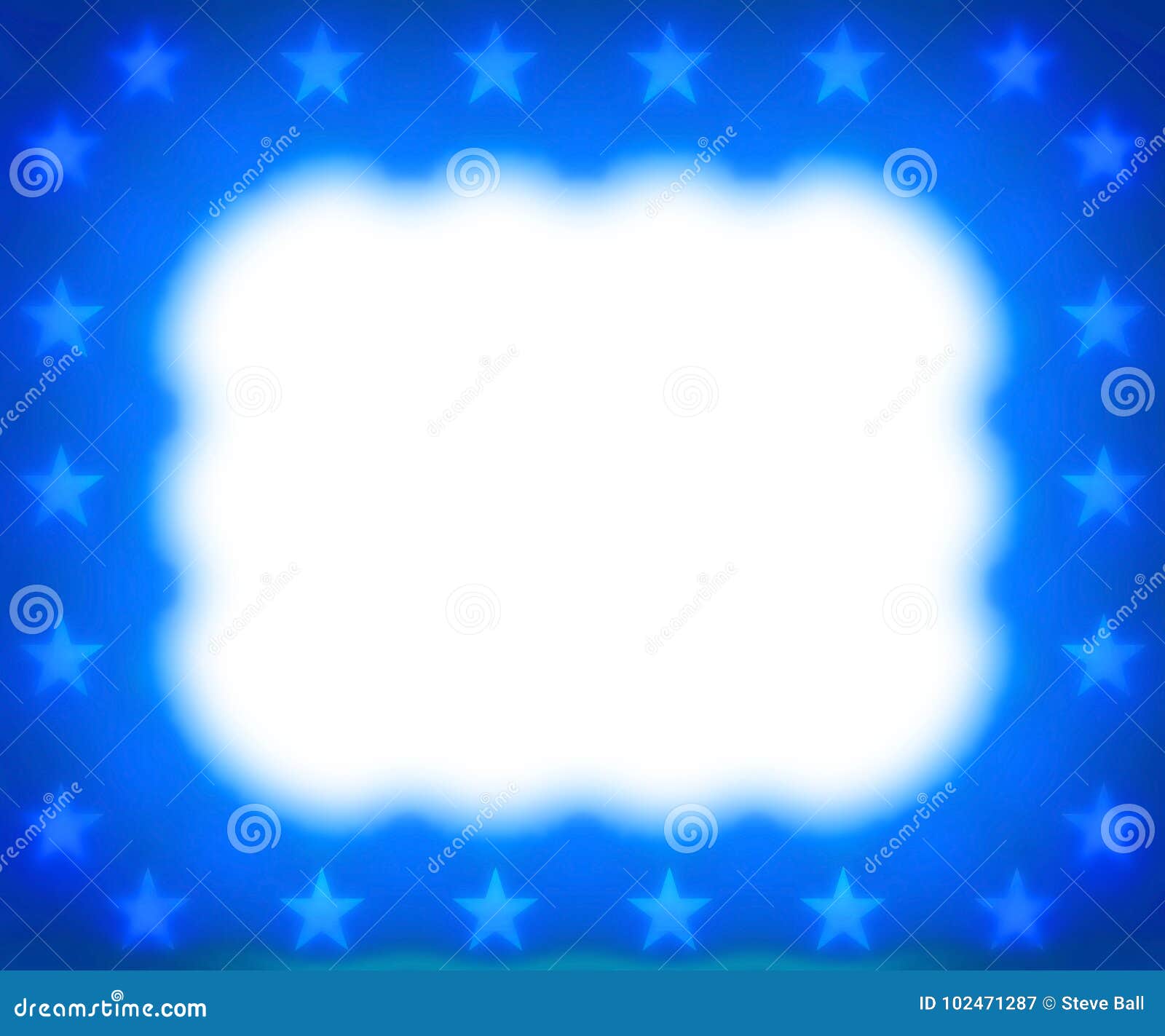 Blue stars frame stock illustration. Illustration of border - 102471287