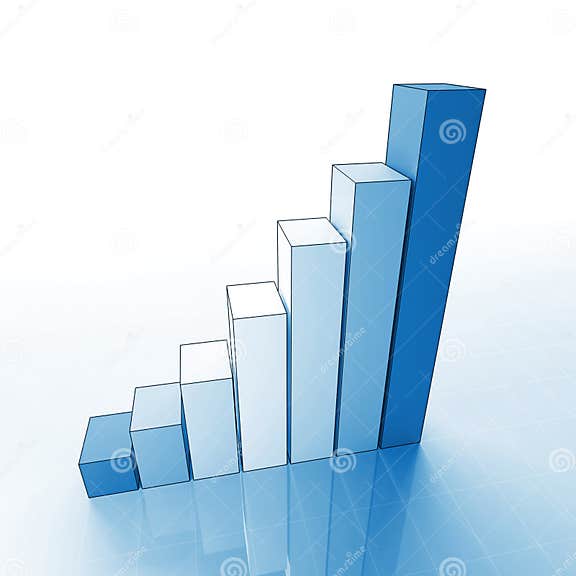Blue stat stock illustration. Illustration of blue, growing - 19903598