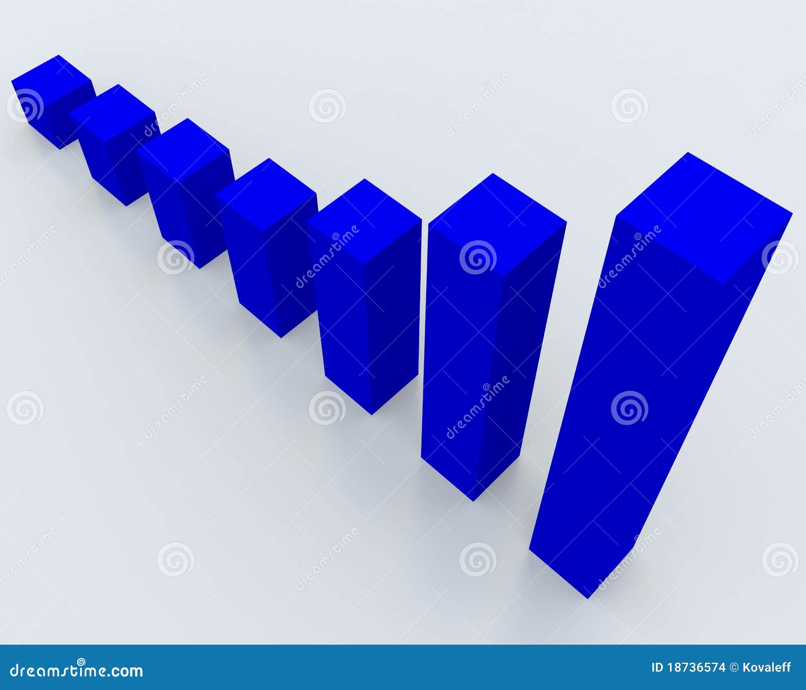 Blue statistic chart stock illustration. Illustration of analyzing ...