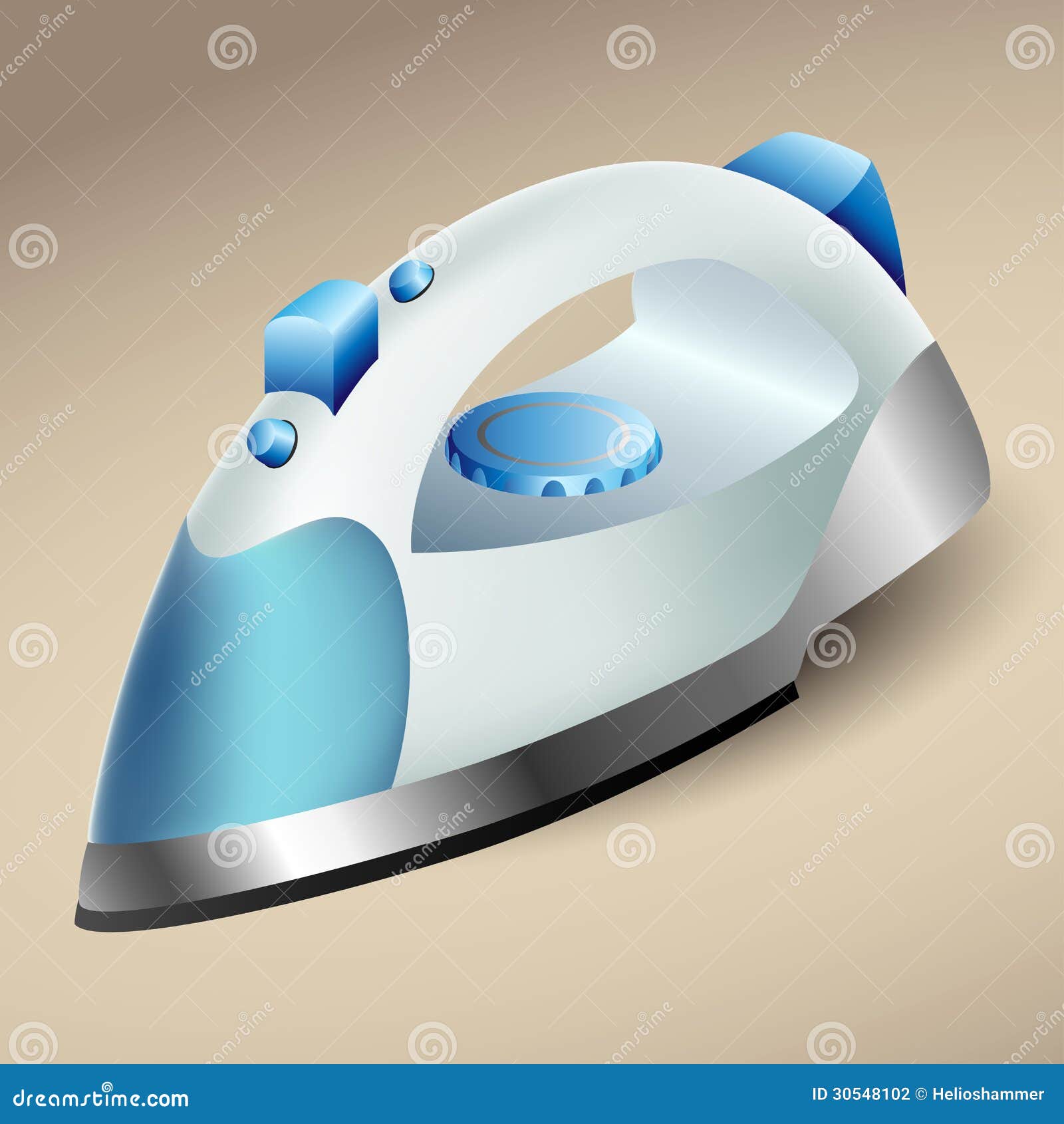 Steam Iron Icon And Beaker Royalty-Free Illustration | CartoonDealer ...