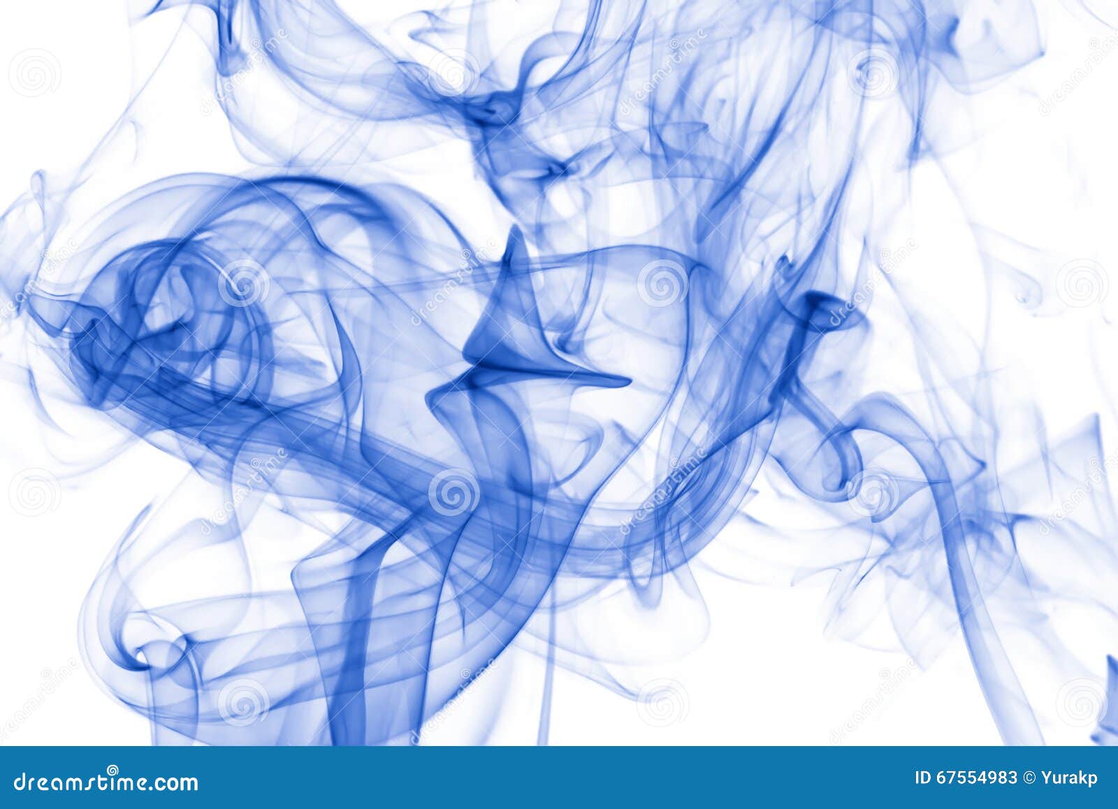 Blue Steam on the White Background Stock Image - Image of curve, magic ...