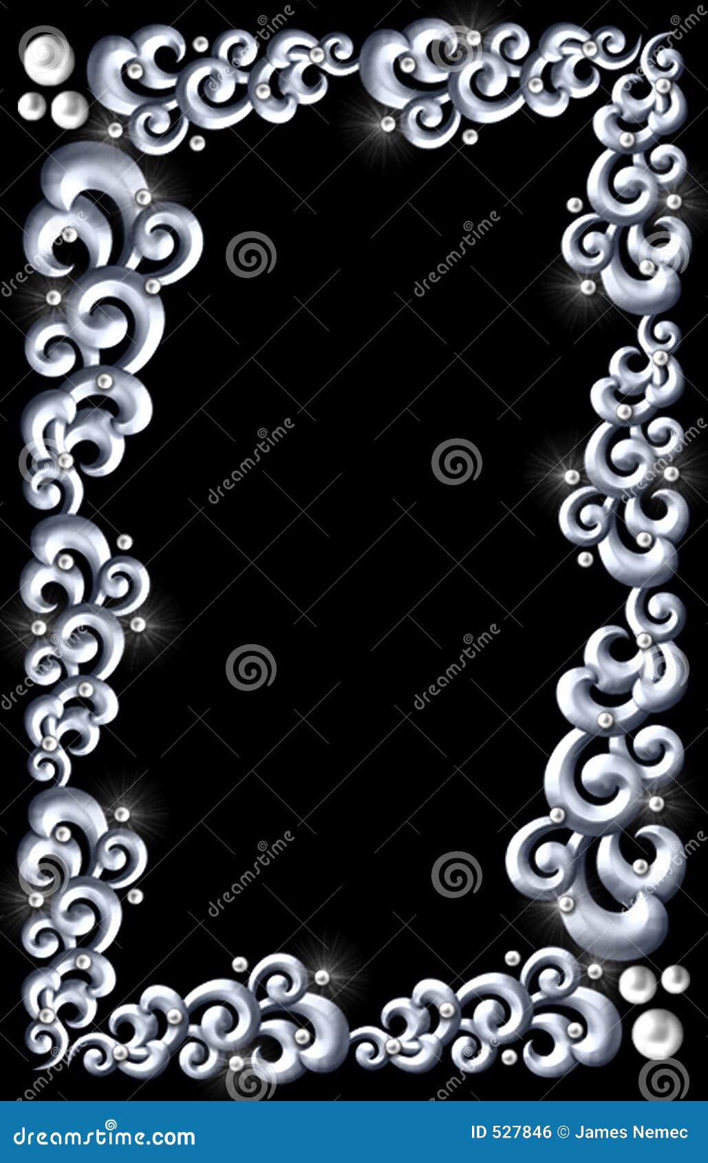 Blue steel swirl frame stock illustration. Illustration of gold - 527846