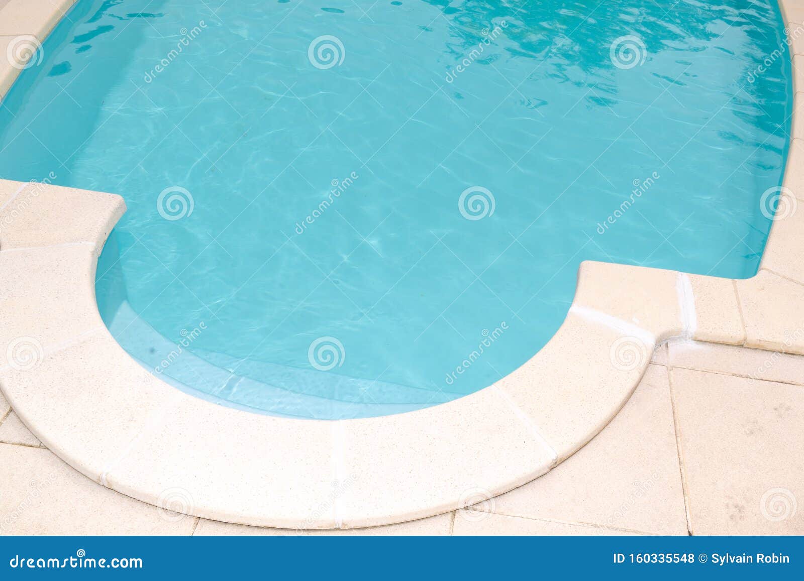 Blue Steps Stairway into Swimming Pool Stock Photo - Image of resort ...