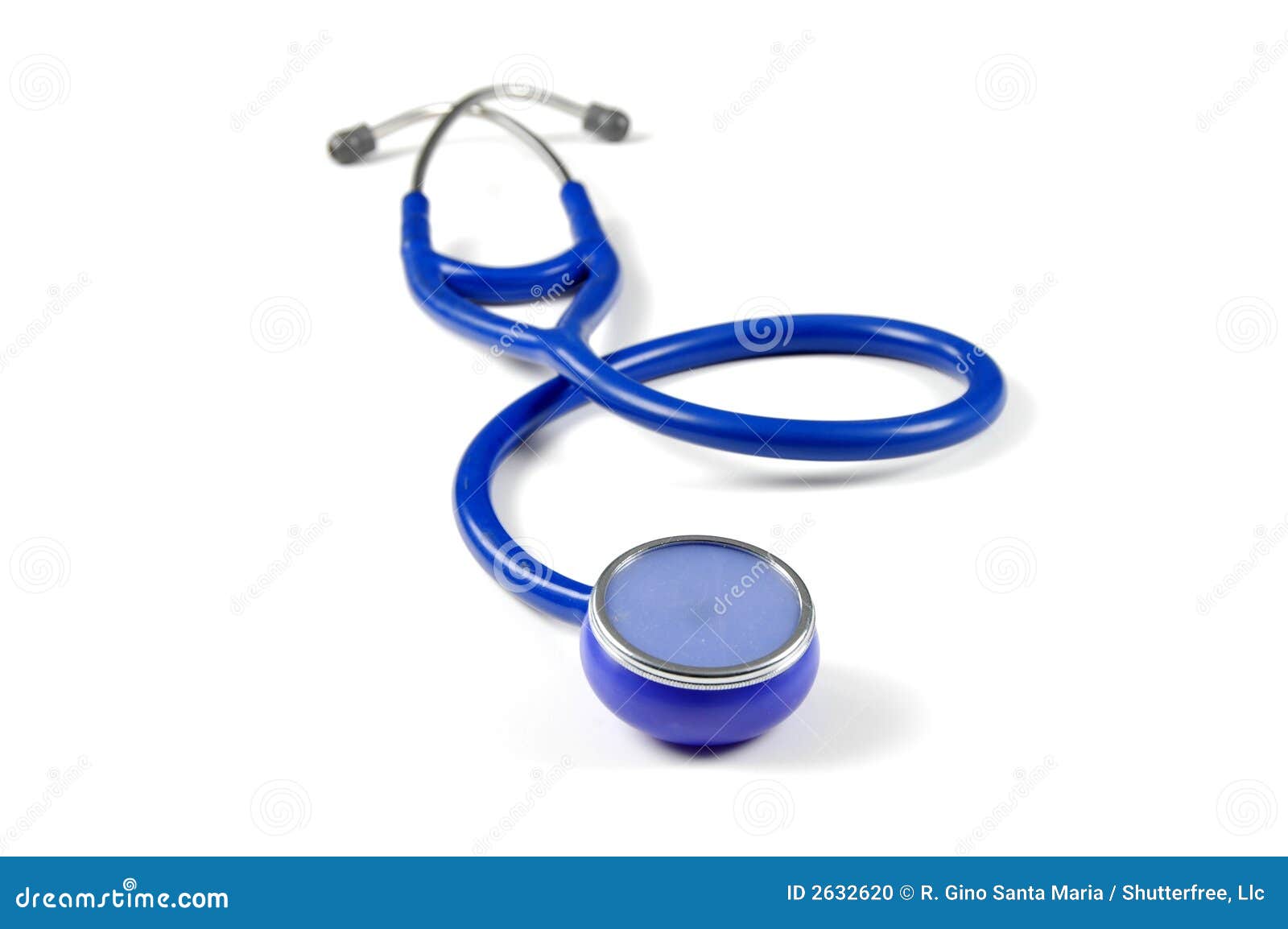Blue Stethoscope stock photo. Image of professional, heal - 2632620