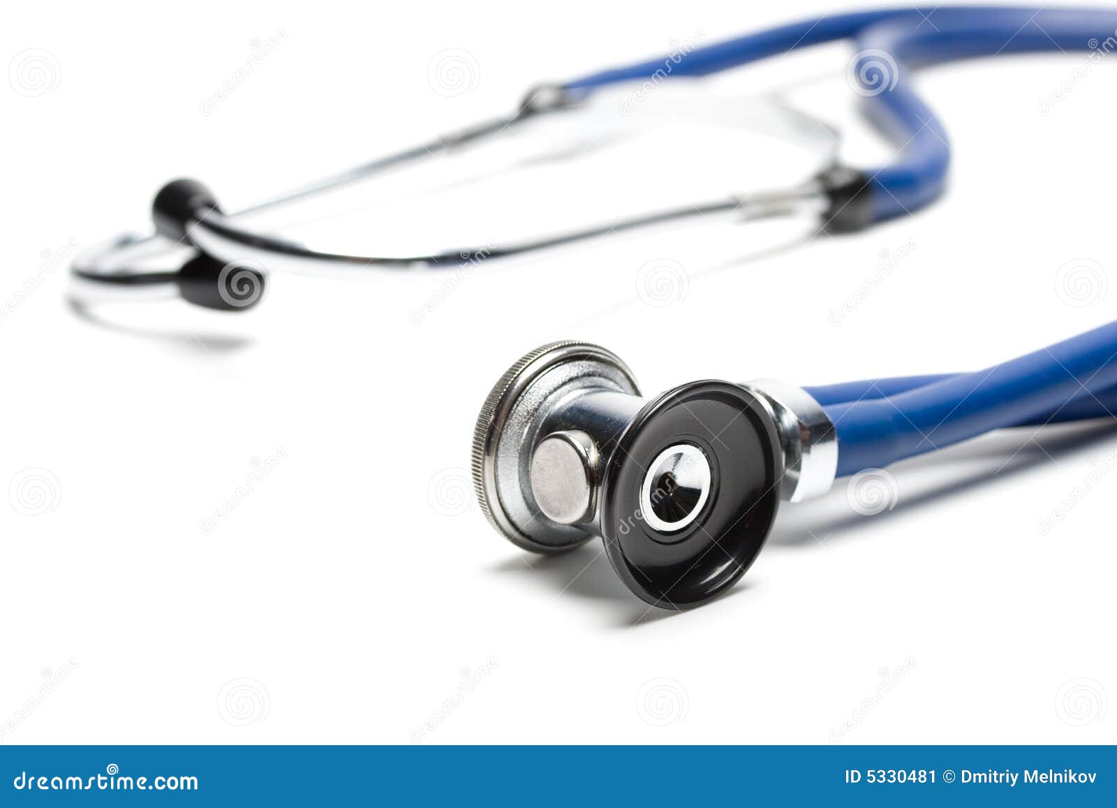 Blue stethoscope stock image. Image of healthy, hospital - 5330481