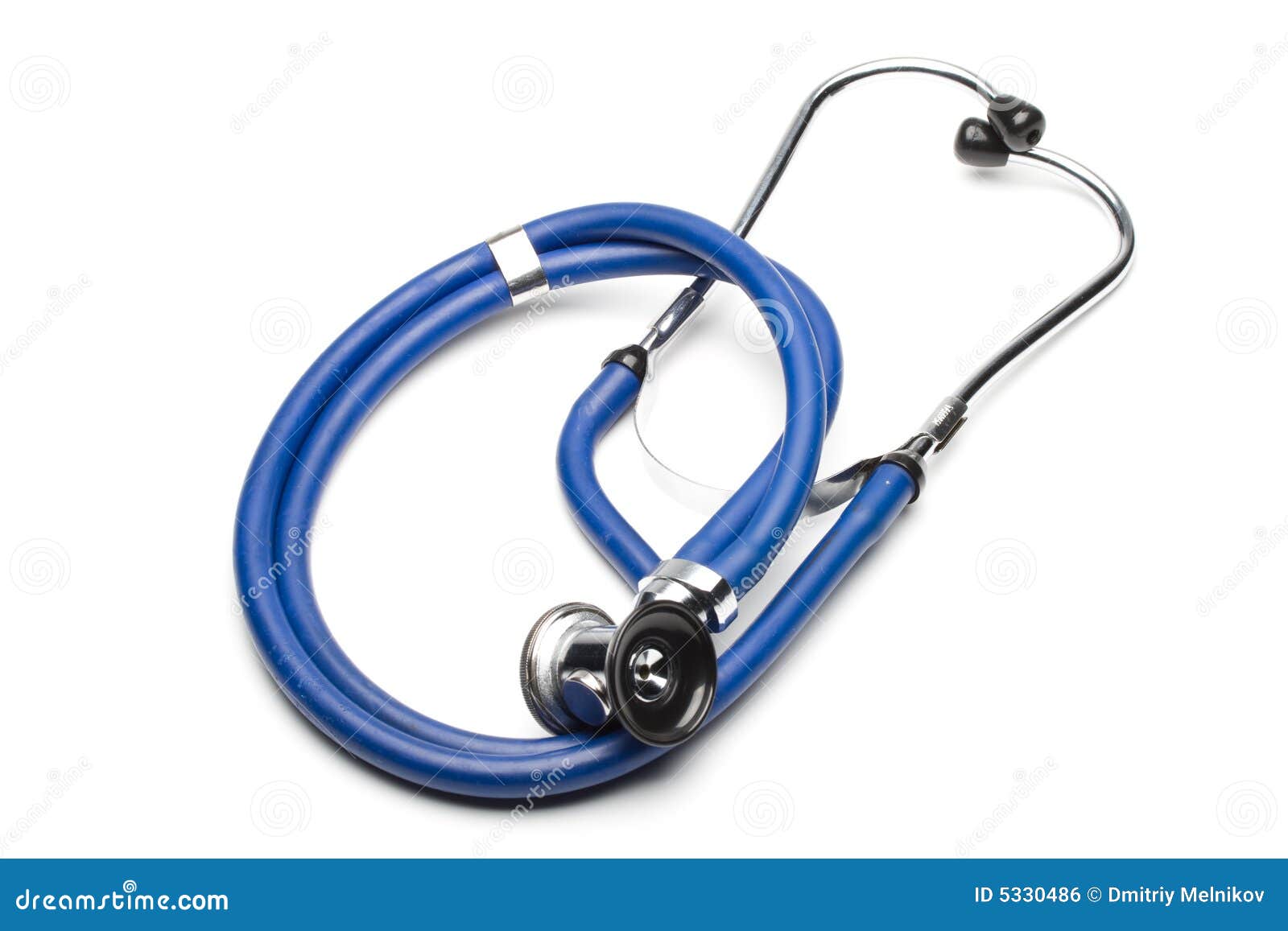Blue stethoscope stock photo. Image of medicine, clinic - 5330486