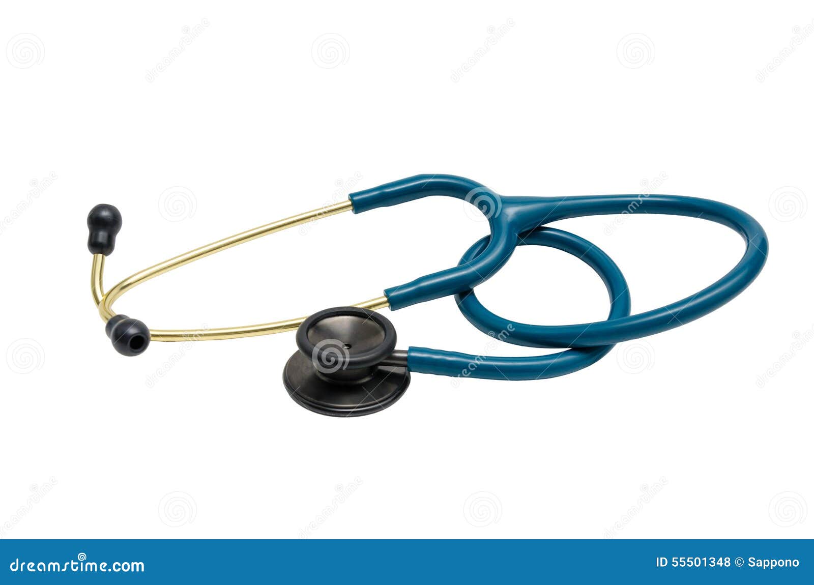 Blue stethoscope stock photo. Image of heartbeat, tool - 55501348