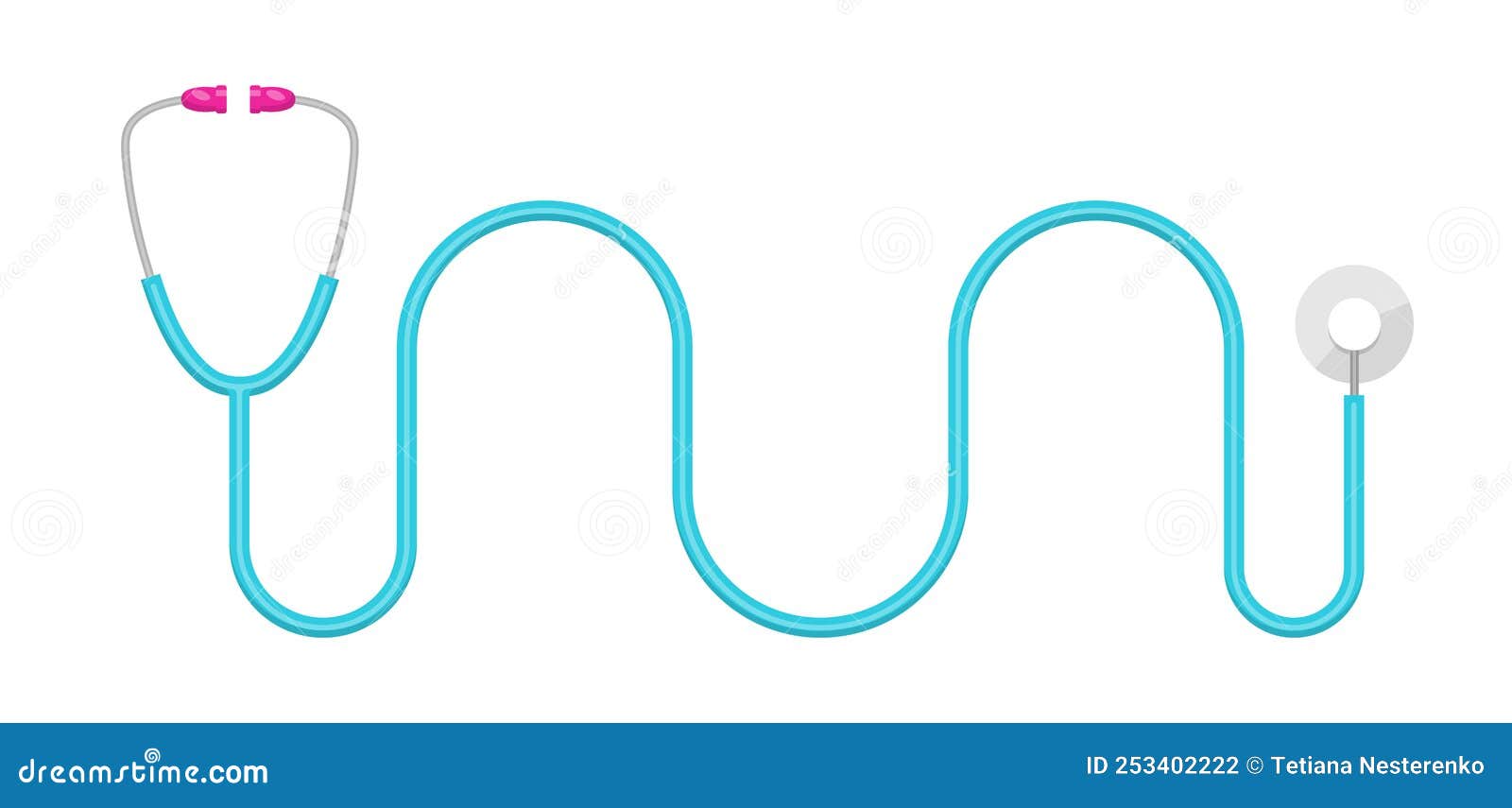 Blue Stethoscope Instrument Vector Design Element Stock Vector ...