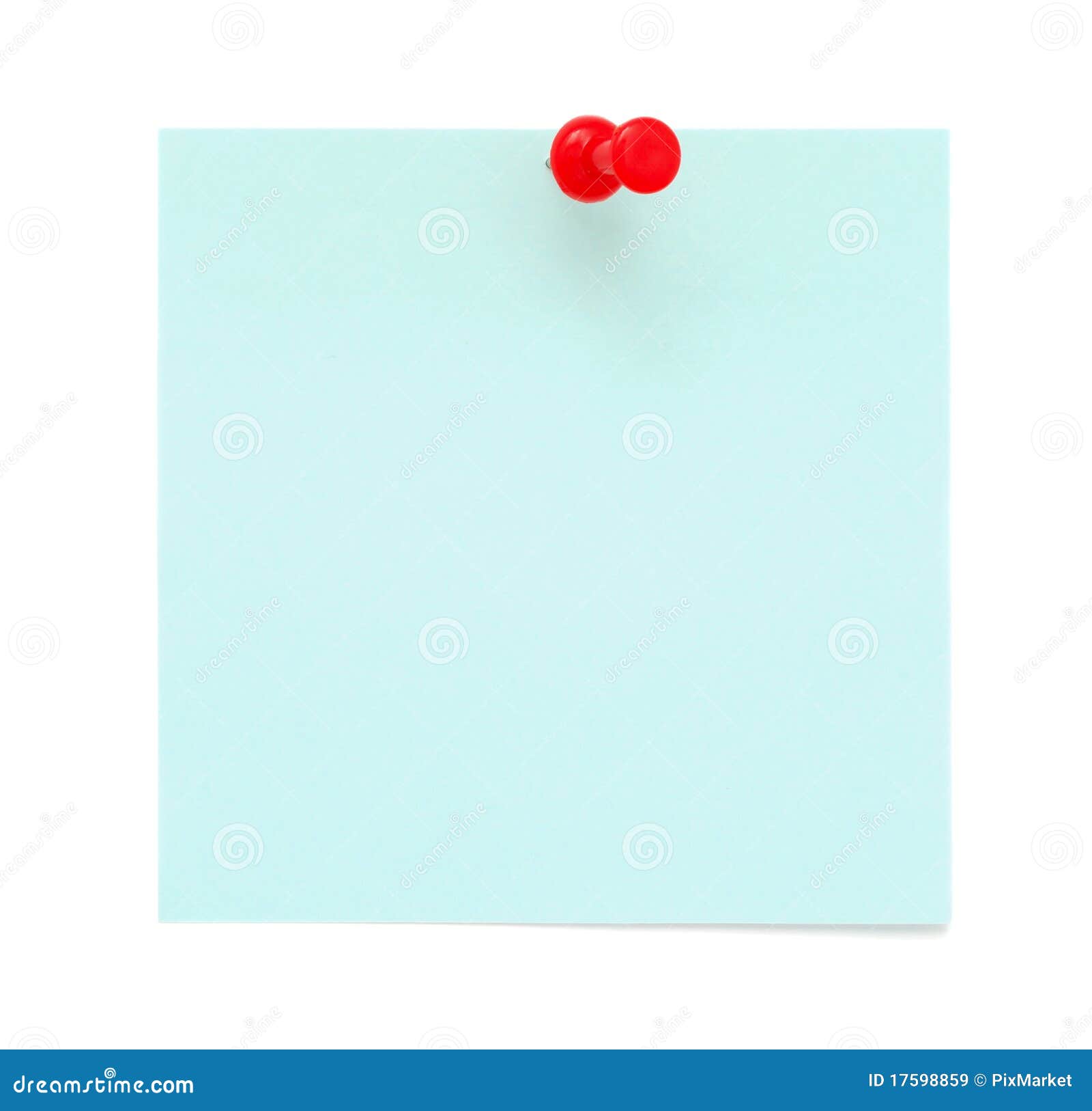Blank Blue Sticky Note