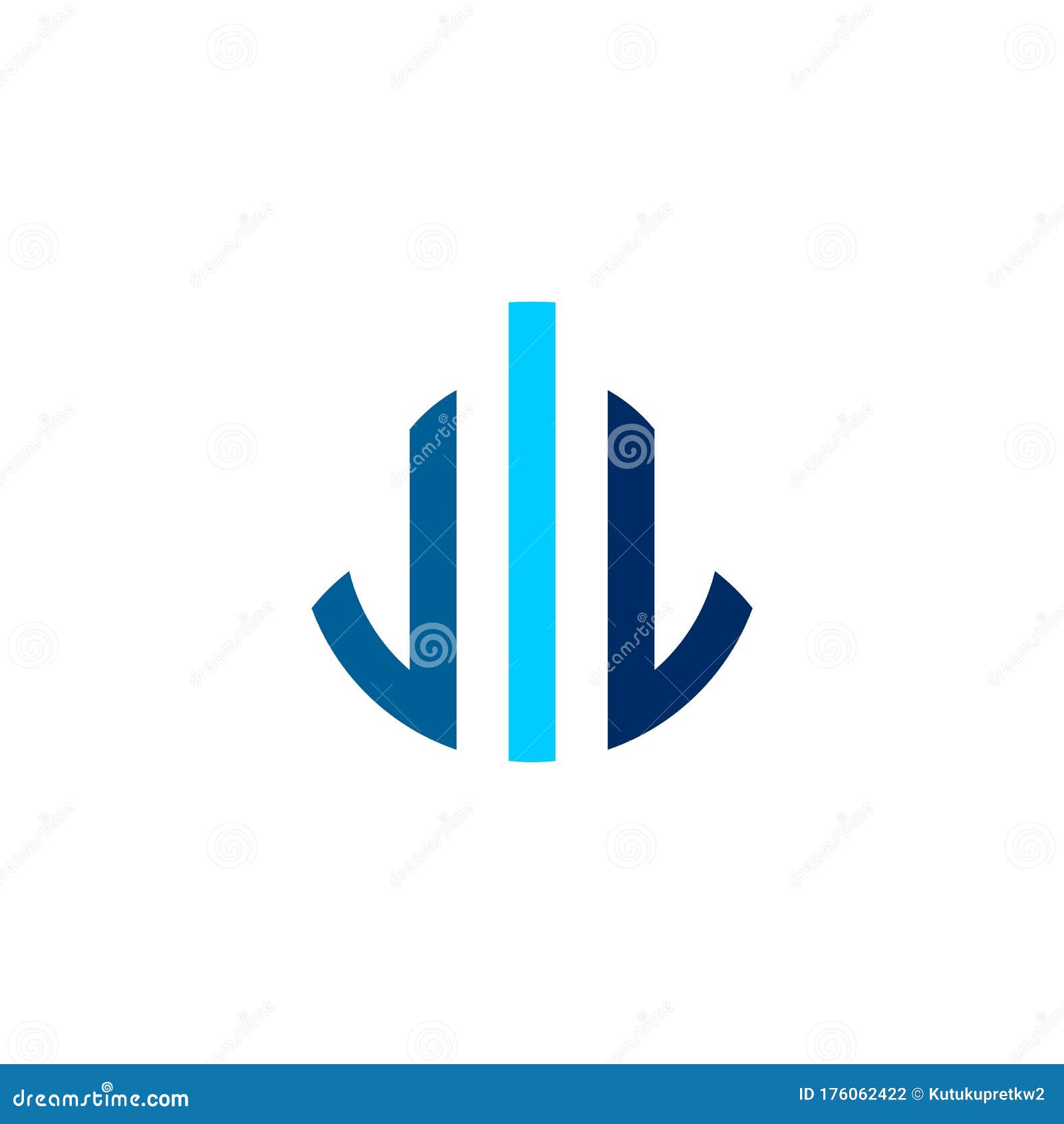 Blue Stock Exchange Line Logo Template Illustration Design. Vector EPS ...