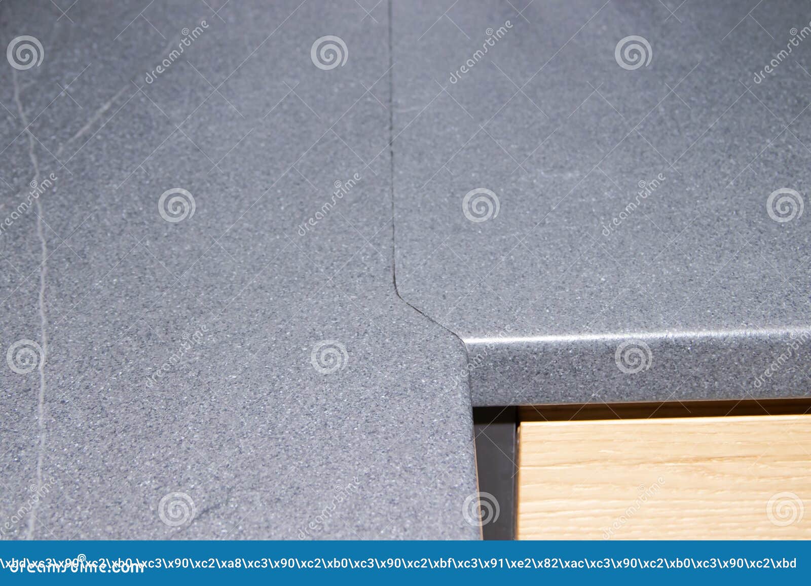 Blue Stone Countertop on the Kitchen Table. Smooth Surface of the ...