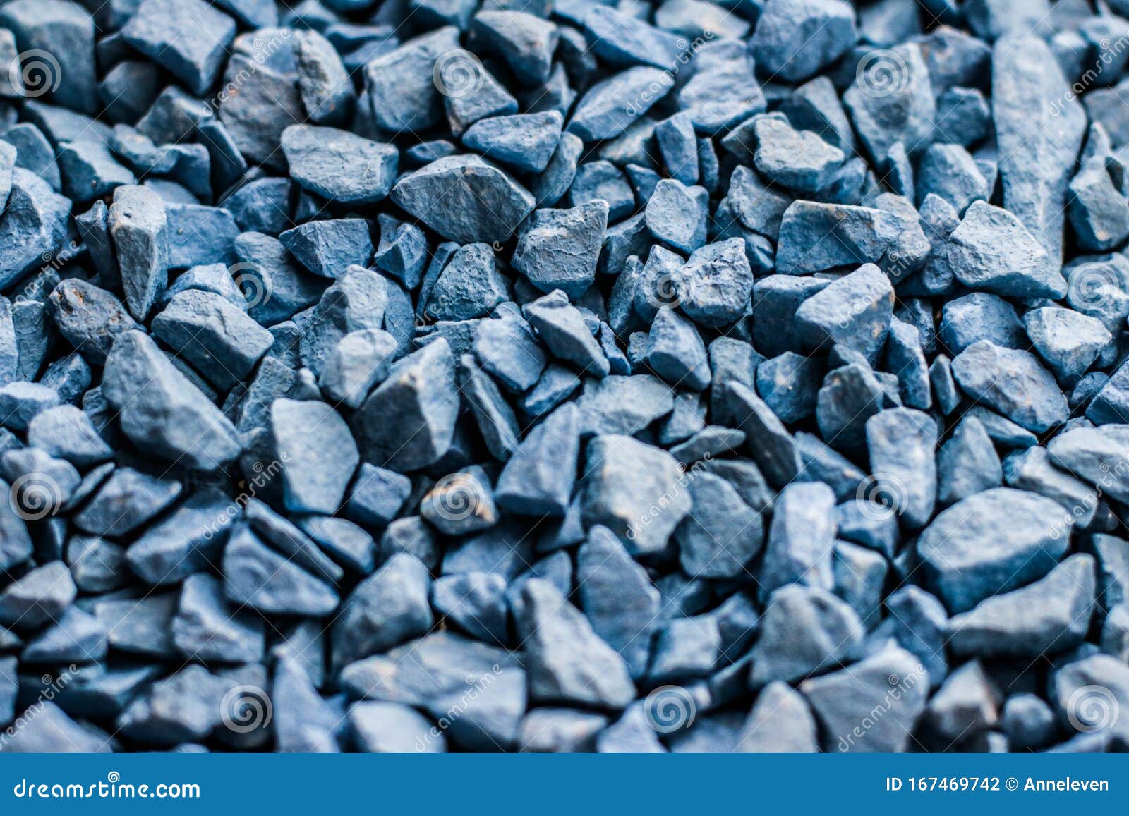 Blue Stone Pebbles As Abstract Background Texture, Landscape ...