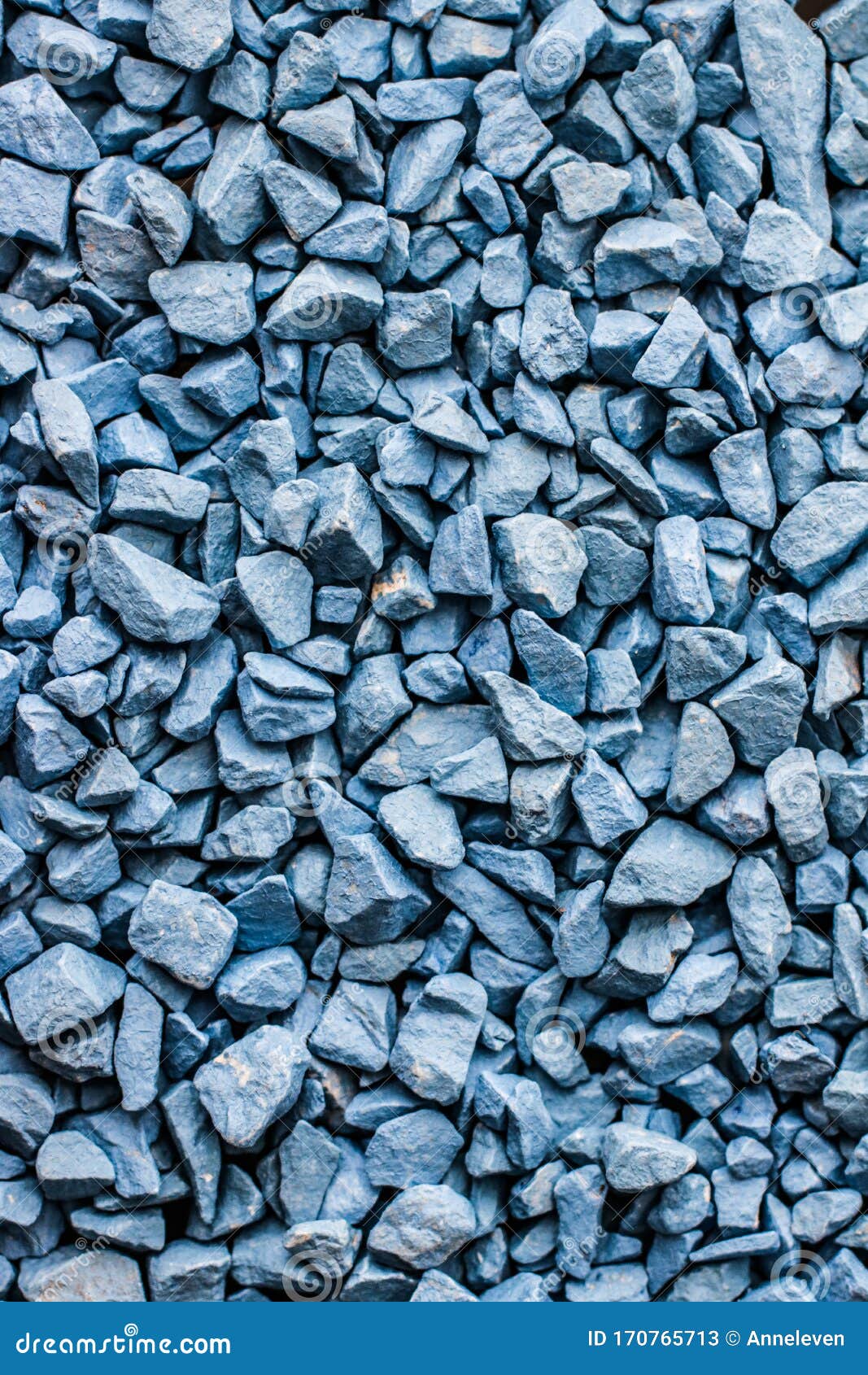 Blue Stone Pebbles As Abstract Background Texture, Landscape ...