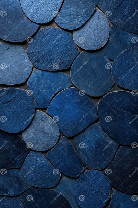 Blue Stone Tile Background Texture. Stock Illustration - Illustration ...
