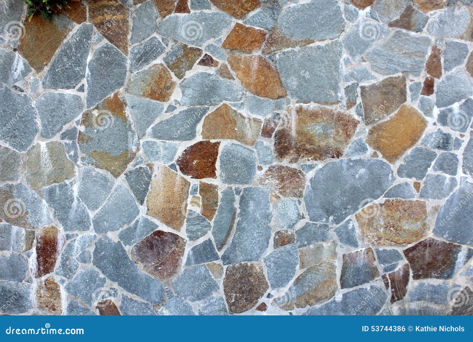 Blue Stone Wall stock photo. Image of rough, grunge, bark - 53744386