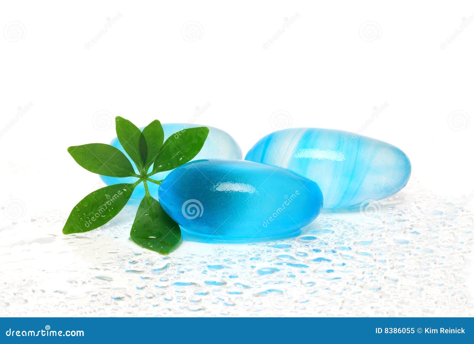 Blue stones stock image. Image of water, three, drops - 8386055