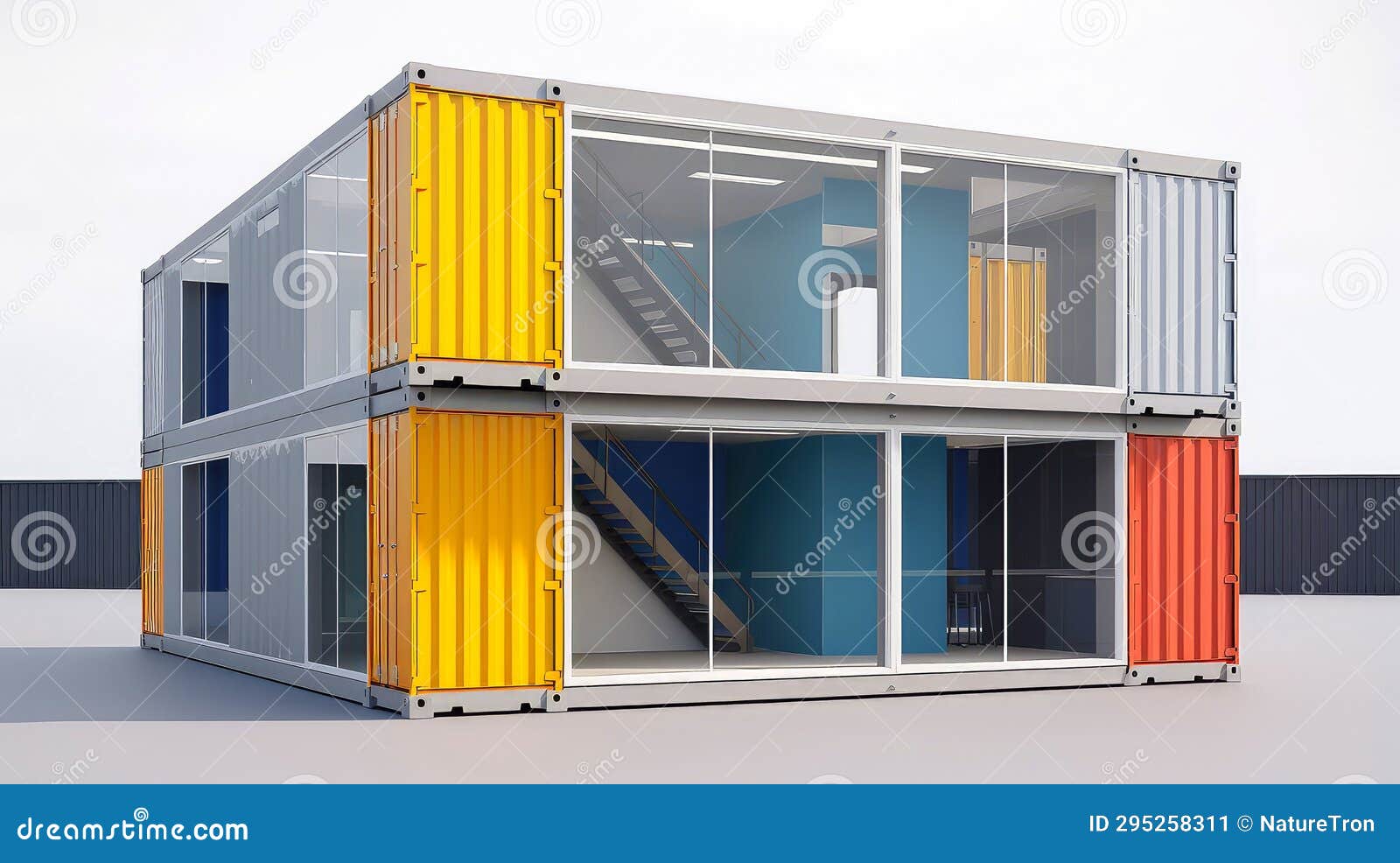 Blue Storage Box Unit Warehouse Stock Illustration - Illustration of ...