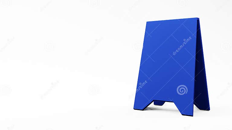 Blue Storefront Sign on White Background , 3D Rendering Stock ...