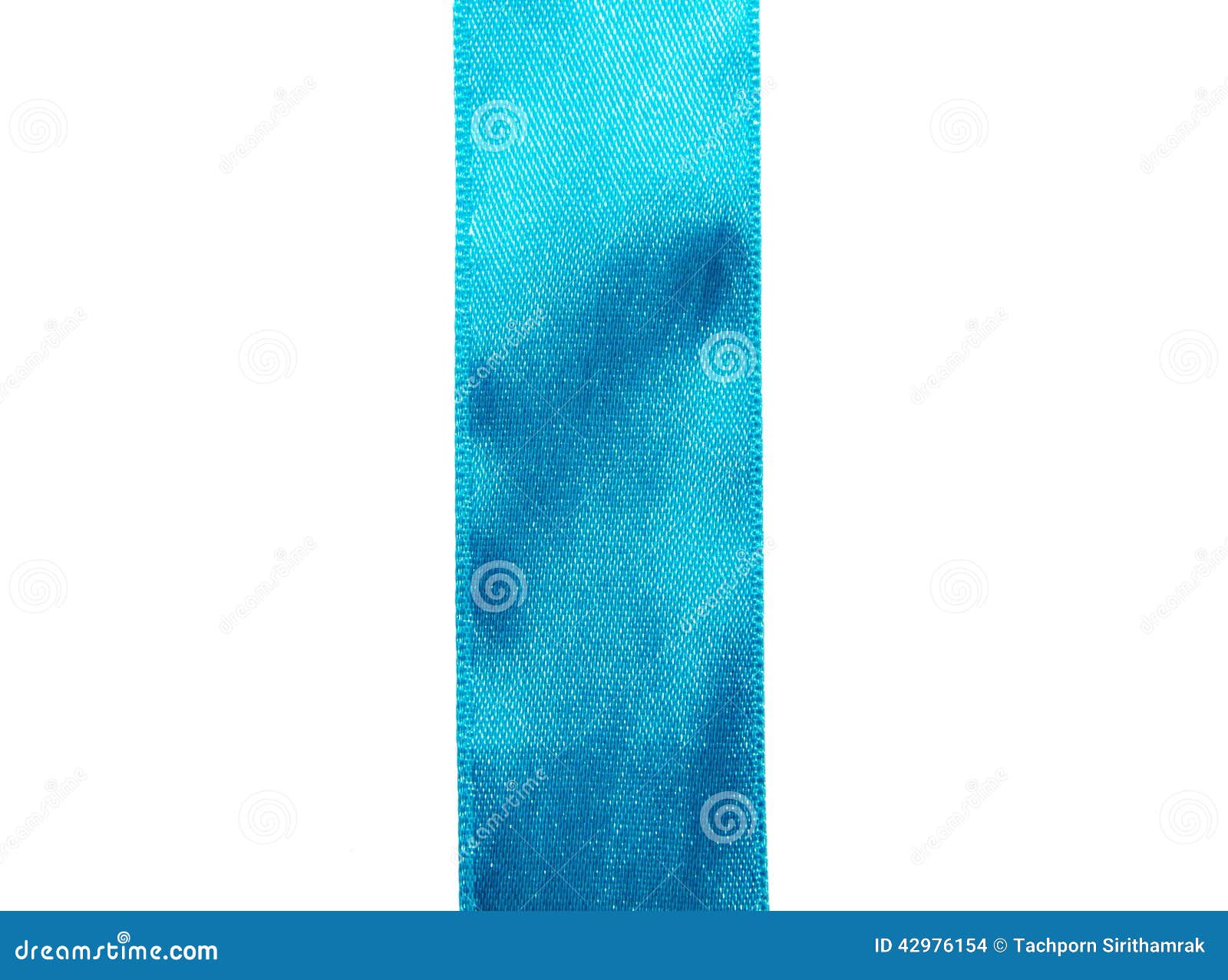 Blue Straight Ribbon stock photo. Image of white, background - 42976154