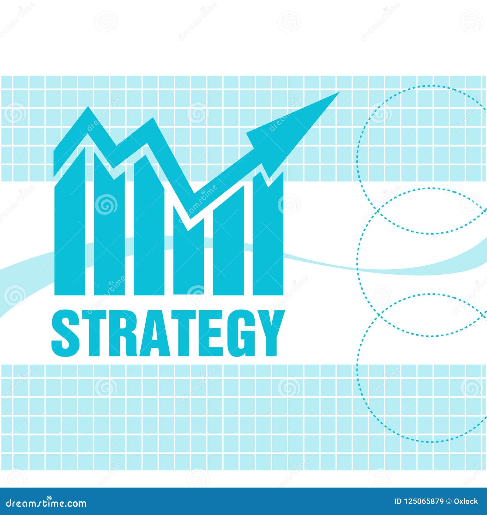 Blue strategy graph stock vector. Illustration of innovation - 125065879
