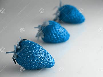 Blue strawberries stock image. Image of berry, seeds, health - 2029