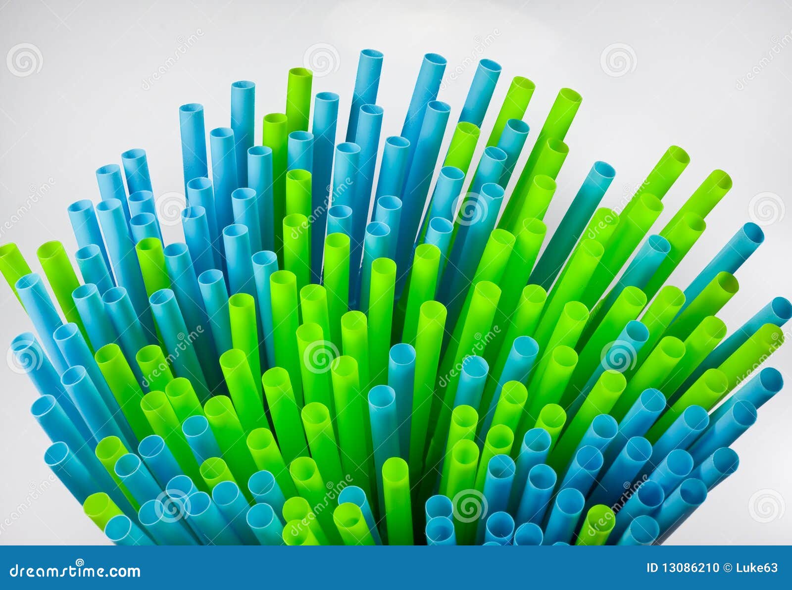 Blue Straws stock photo. Image of tube, cocktail, close - 13086210