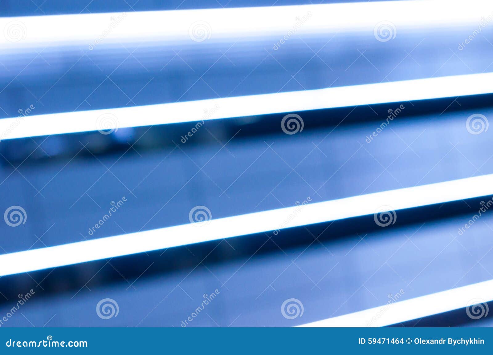 Blue Stretch of LED Lines. Night Light Background Stock Photo - Image ...
