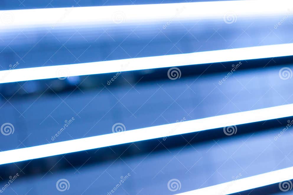 Blue Stretch of LED Lines. Night Light Background Stock Photo - Image ...