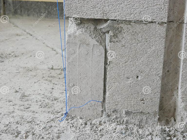 A Blue String, Established by the Use of a Plumb Bob or Plummet, Used ...