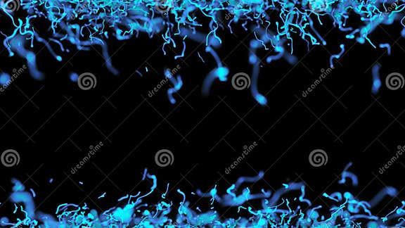 Vibrant Blue Strings Frame stock illustration. Illustration of ...
